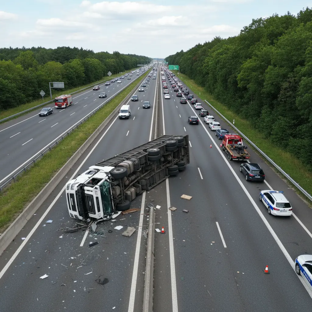 Fatal Truck Accident Closes A7 South of Lyon, Driver Dead - whysofrance.com
